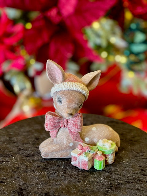 SET OF 2 VINTAGE CHRISTMAS REINDEER 9 INCH 4519142 – Making Spirits Bright