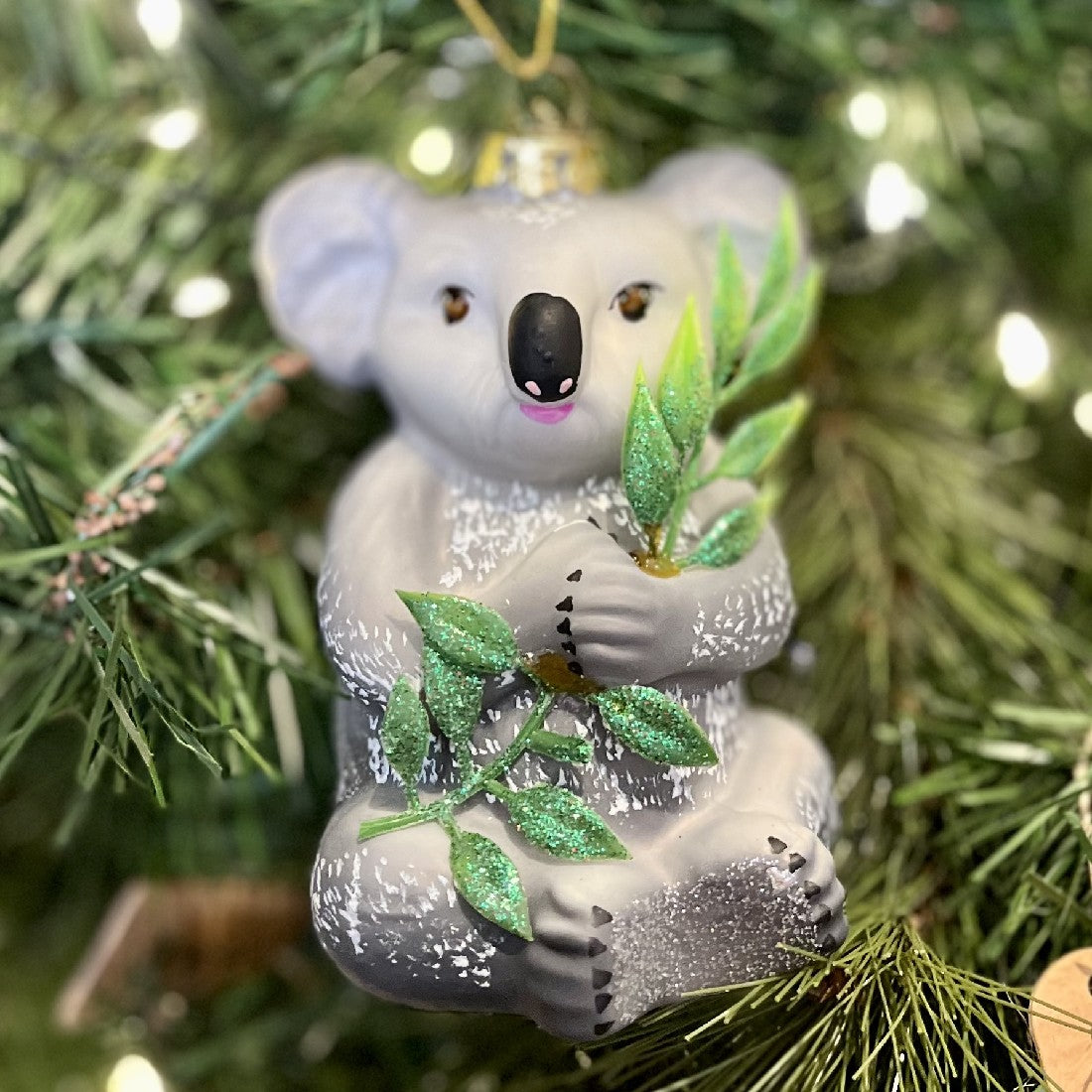 NOBLE GEMS KOALA GLASS ORNAMENT NB1424 – MAKING SPIRITS BRIGHT