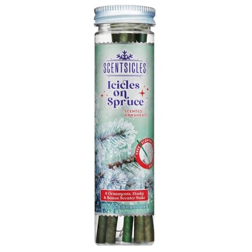 SCENTSICLES ICICLES ON SPRUCE SCENTED ORNAMENTS – MAKING SPIRITS BRIGHT