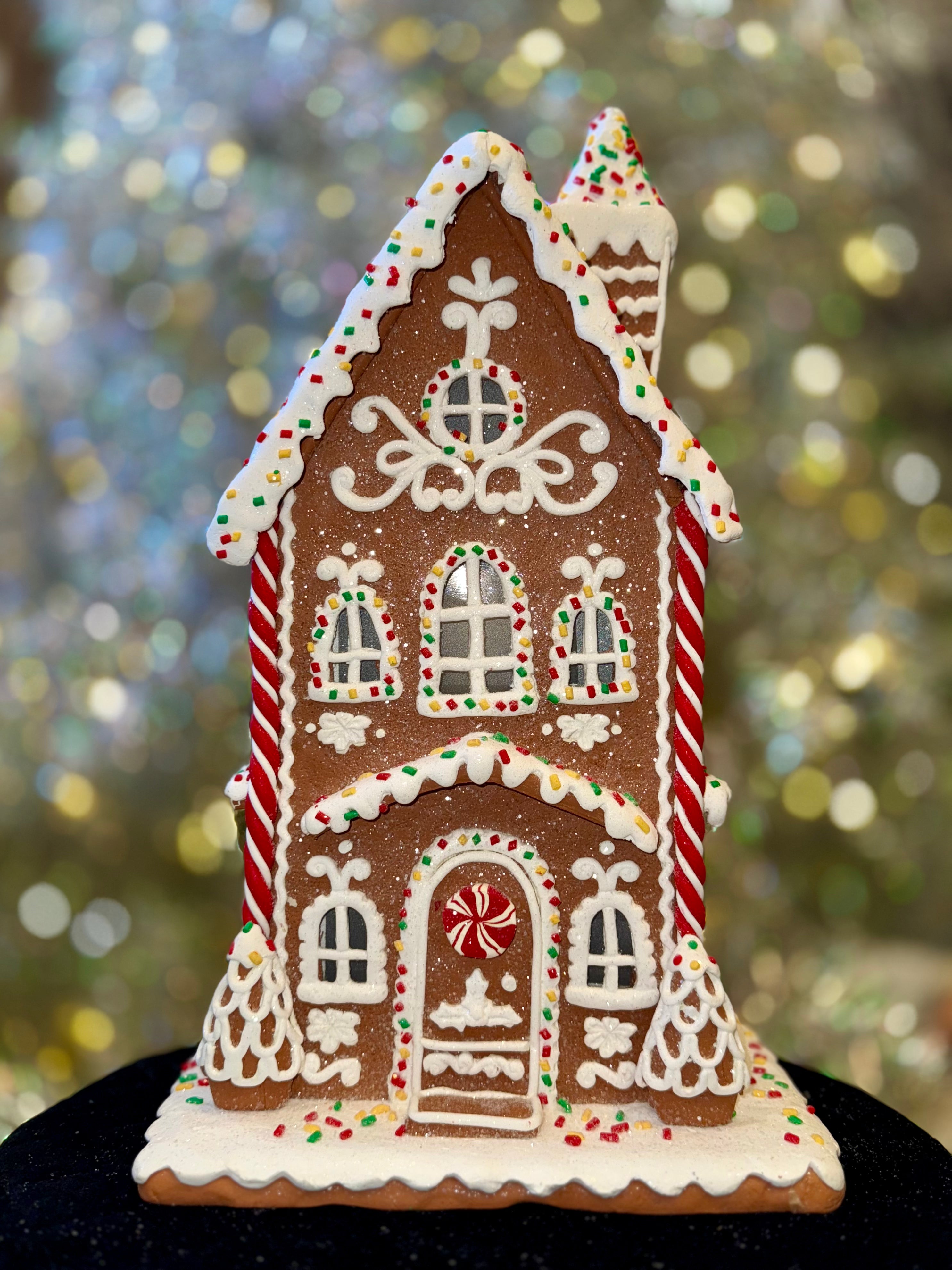 GINGERBREAD SPRINKLE HOUSE WITH CHIMNEY 4516335 – Making Spirits Bright